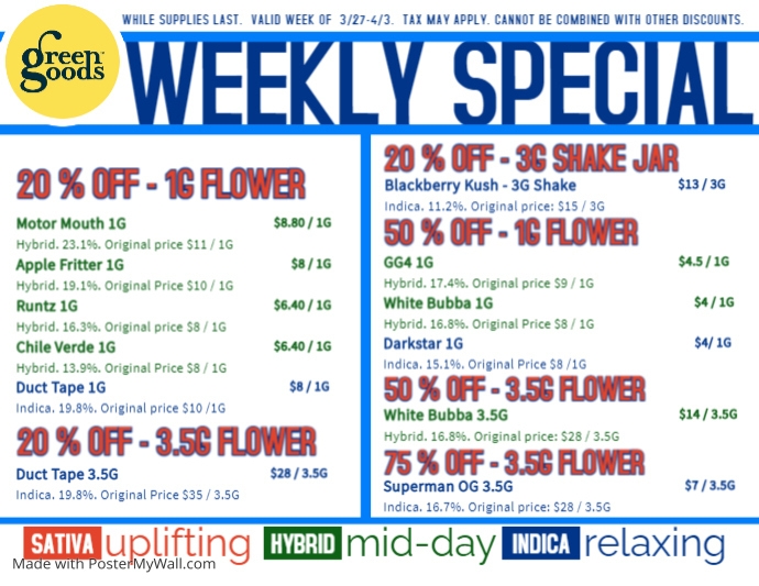 Weekly Special | PosterMyWall