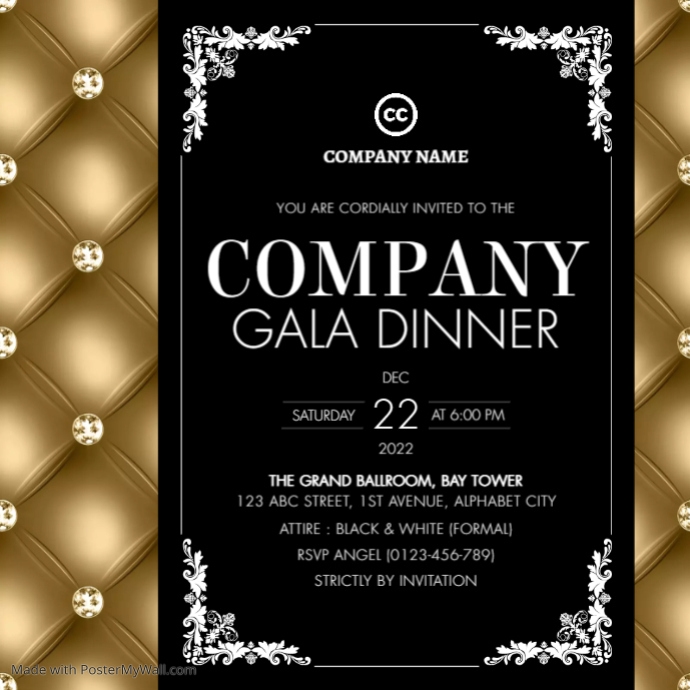 Gala Invitation Template | PosterMyWall