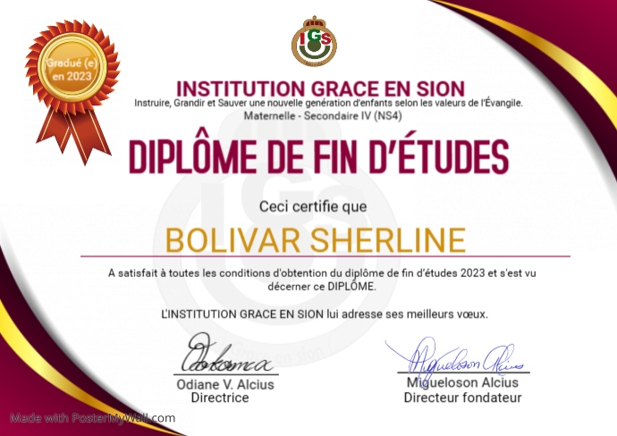 Graduation Certificate Template | PosterMyWall