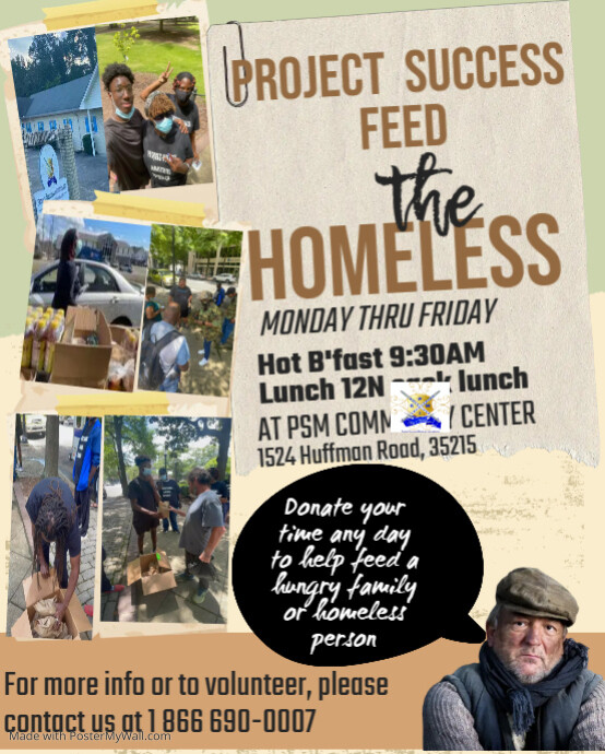 Instagram size of Feed The Homeless Flyer (2) | PosterMyWall