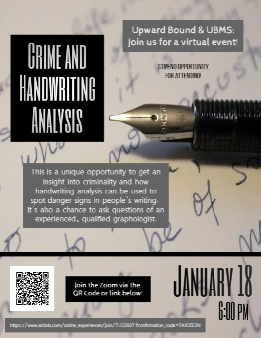 Virtual Event: Graphologist (1) | PosterMyWall