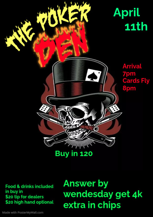 GAMBLING NIGHT POSTER | PosterMyWall