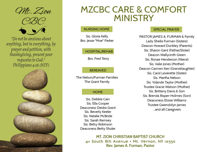 2023 MZCBC Sick & Shut-In week of 12182023 | PosterMyWall
