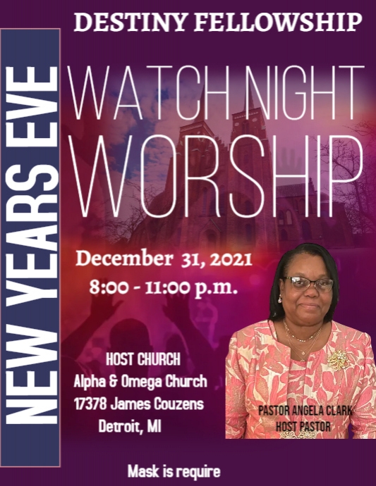 Copy of Watch Night Church Service | PosterMyWall