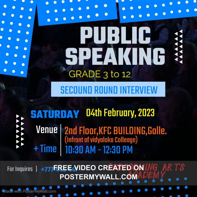 Copy of Public Speaking Instagram Post | PosterMyWall