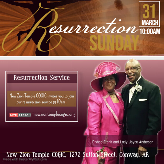 Copy of resurrection service (1) | PosterMyWall