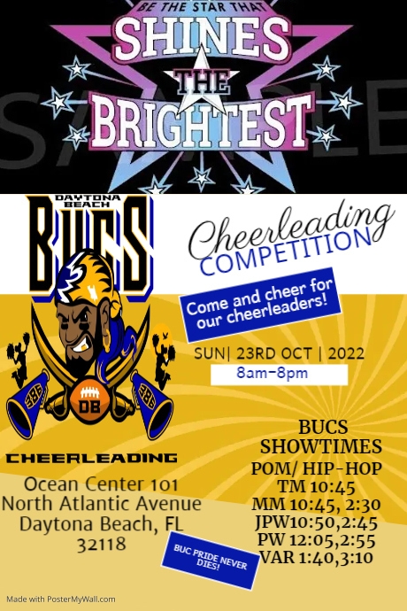 Cheerleading competition template (1) | PosterMyWall