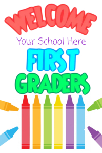 Welcome Back To School Poster Wall Art Banner Template | PosterMyWall
