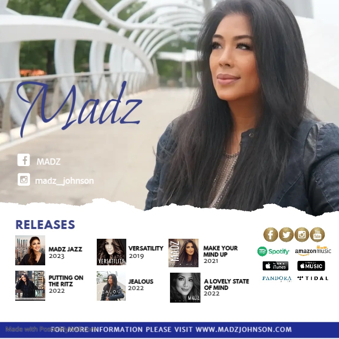 Clean Modern Female DJ Press Kit Instagram Te | PosterMyWall