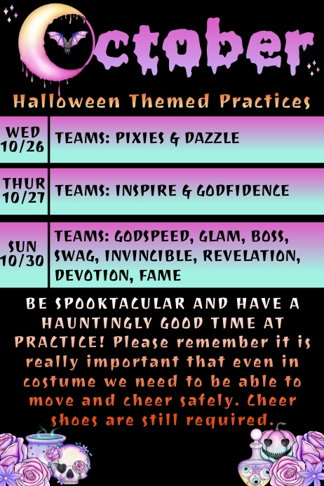 Copy of October Upcoming Events Artistic Calendar (1) | PosterMyWall