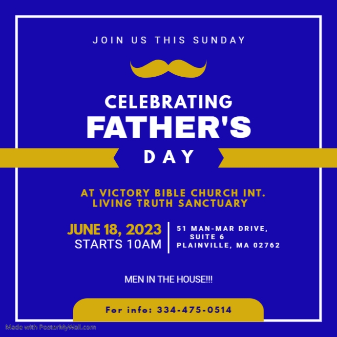 Father's Day Celebration Invitation | PosterMyWall