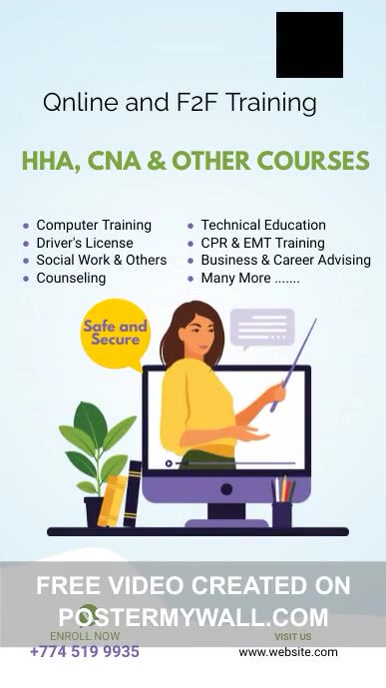 Online Courses Ad | PosterMyWall