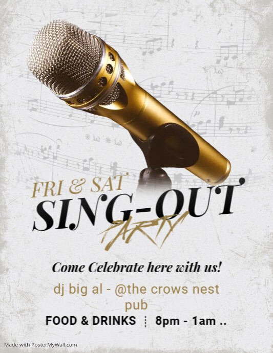 National Sing-Out Day flyer | PosterMyWall