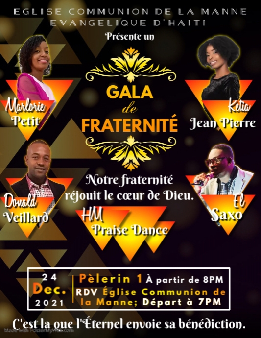 Copie de gold Golden Vip Gala Dinner flyer template | PosterMyWall