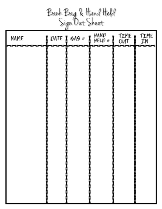 Bank&Handheld Sign Out | PosterMyWall
