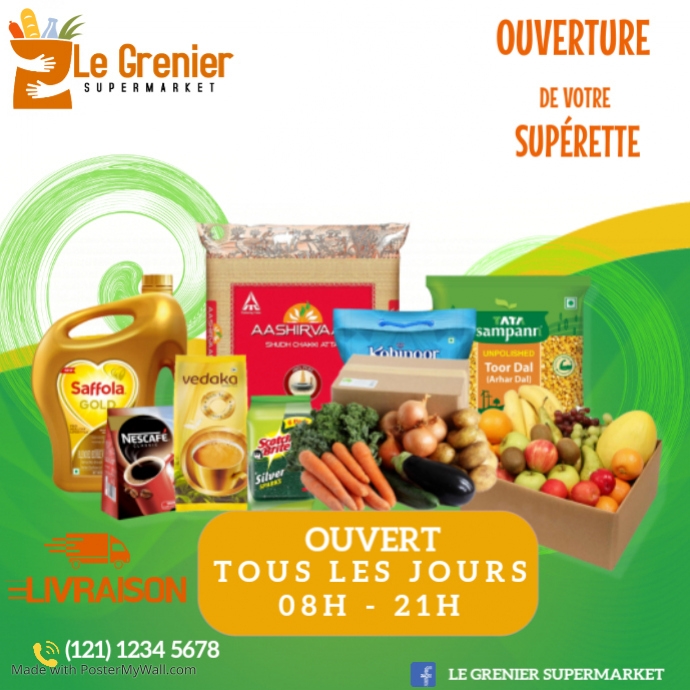 Copy of Copie de Fruits and vegetables social media post | PosterMyWall