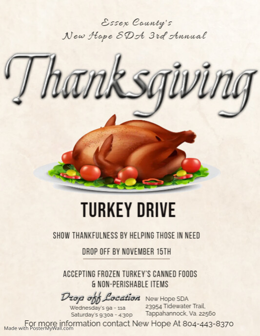 Roast Thanksgiving lunch flyer | PosterMyWall