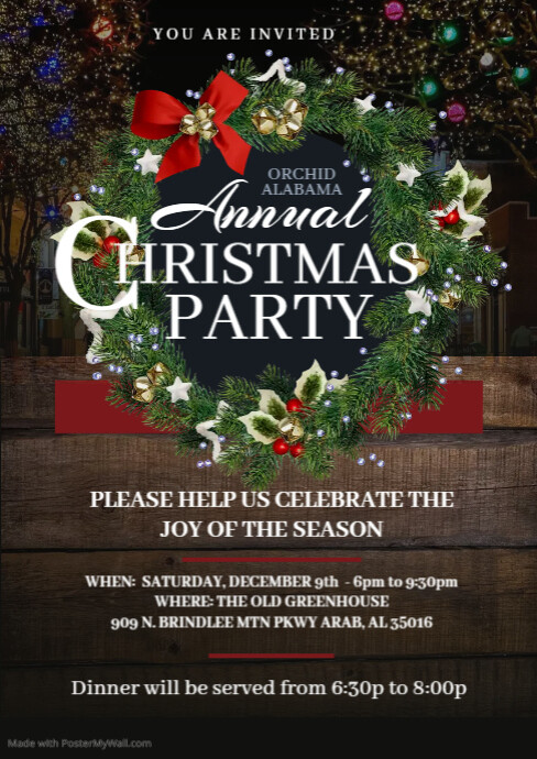 Christmas Dinner Flyer | PosterMyWall