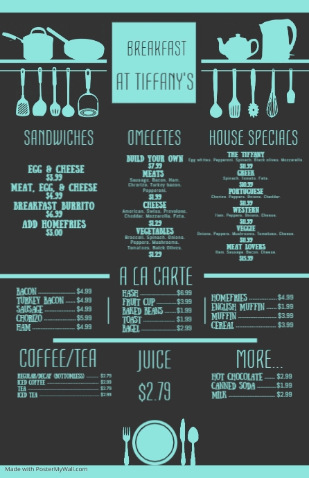 Menu | PosterMyWall