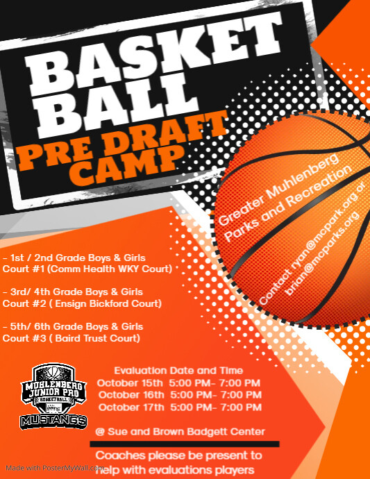 Basketball Tryouts Flyer Poster Template | PosterMyWall