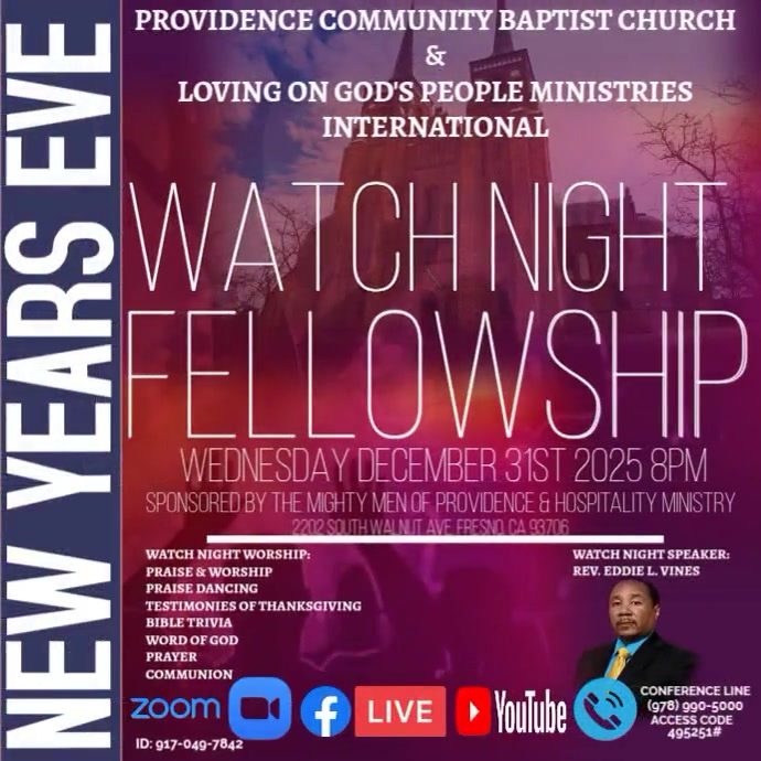 Watch Night Church Service | PosterMyWall