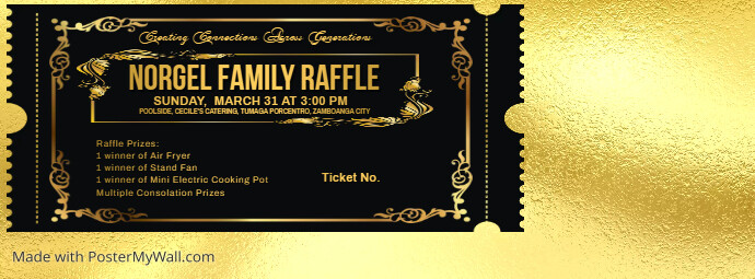 Graduation Dinner Party Ticket Template | PosterMyWall