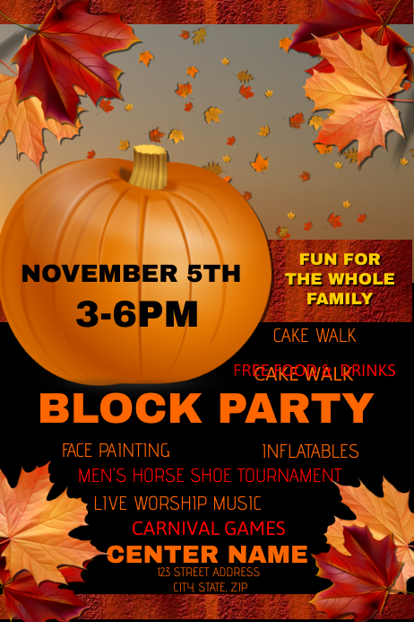 Block Party Template | PosterMyWall