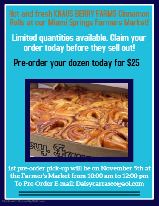 Copy of CINNABUN CINNABON SALE DAY FLYER TEMPLATE | PosterMyWall