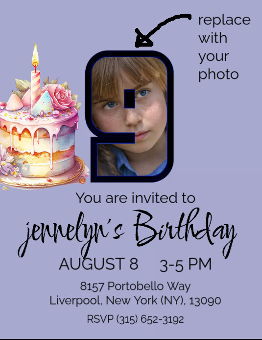 9th birthday party invitation Template | PosterMyWall