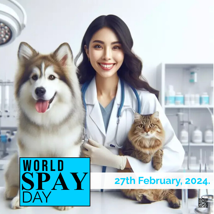 Plantilla de A beautiful design for world spay day | PosterMyWall