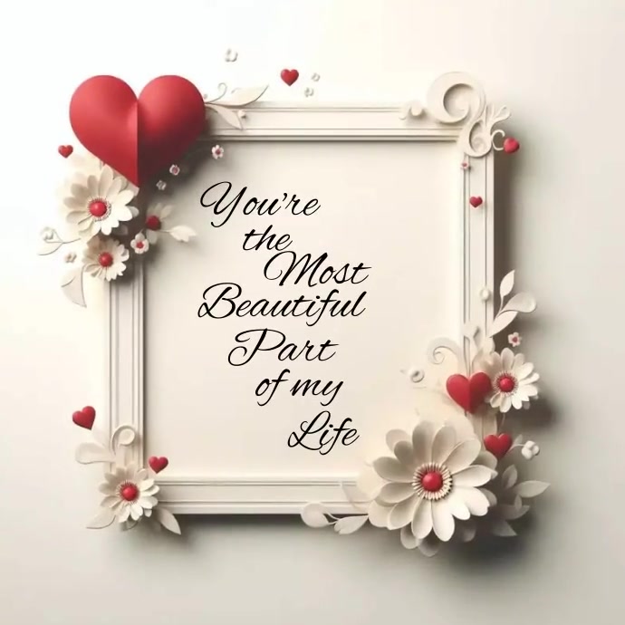 A beautiful frame for you love on valentine's Template | PosterMyWall