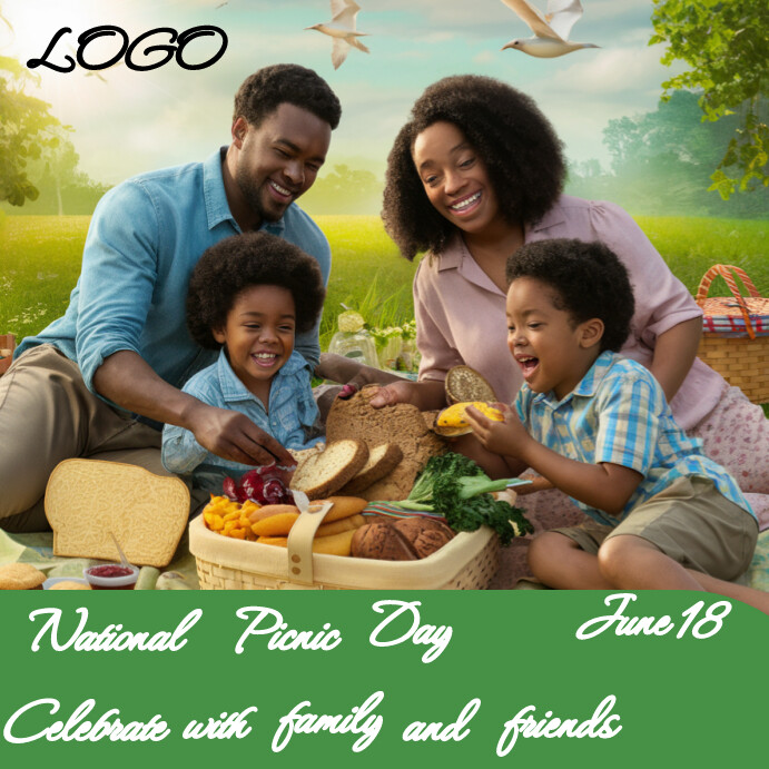 A Brown Joyful National Picnic Day Instagram Template | PosterMyWall