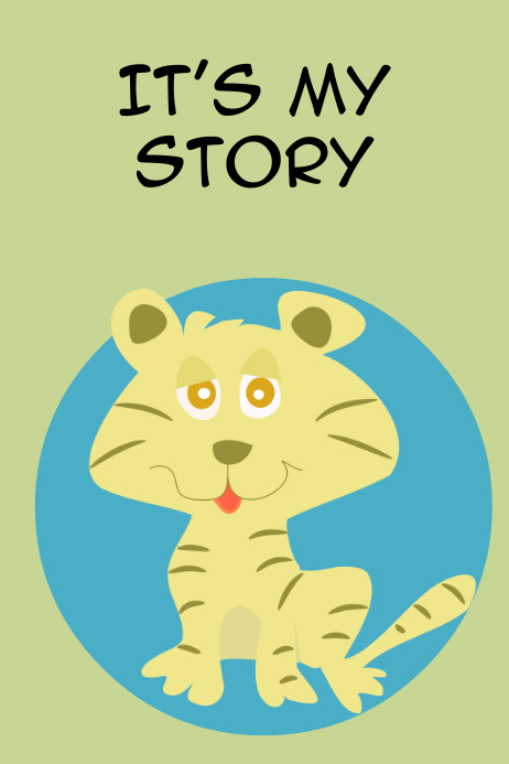 A Cat Story book cover design Template | PosterMyWall