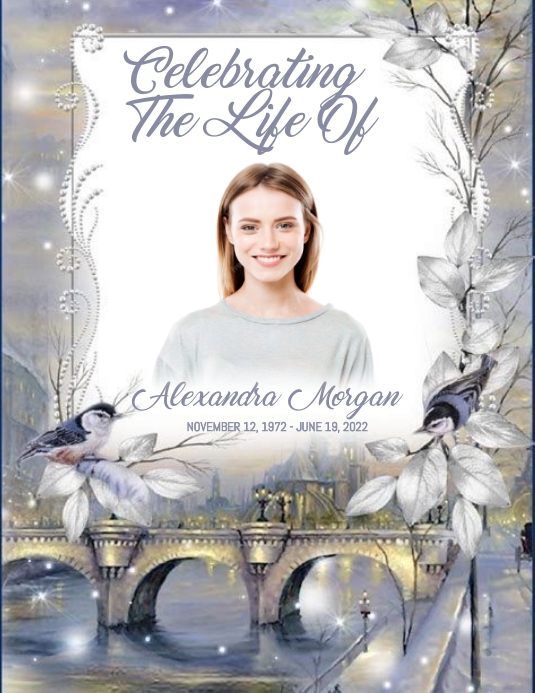 A Celebration of Life , funeral , homegoing Template | PosterMyWall