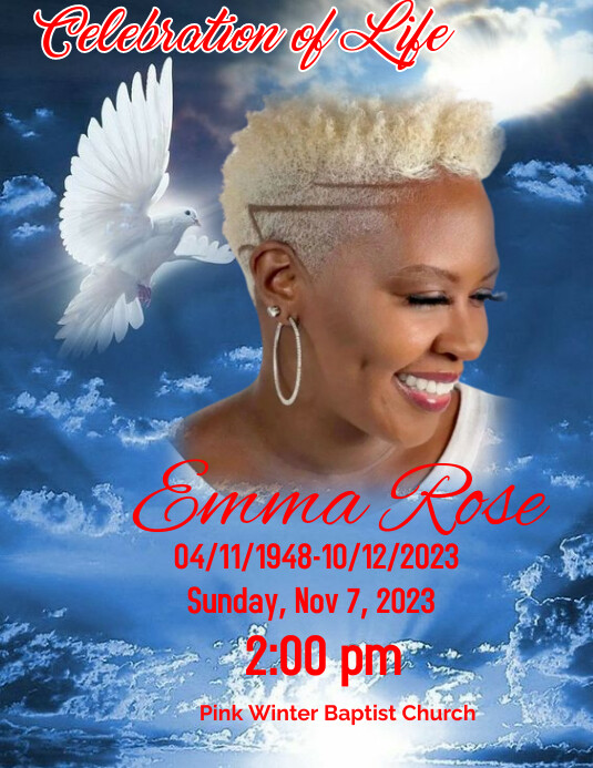 A Celebration of Life , funeral , homegoing Template | PosterMyWall