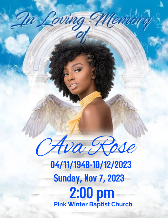 Copy of A Celebration of Life , funeral , homegoing | PosterMyWall
