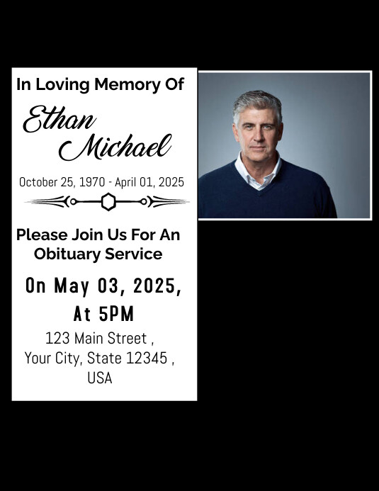 A Celebration of Life , funeral , homegoing Template | PosterMyWall