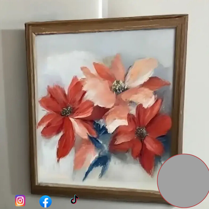 A frame with flowers Template | PosterMyWall