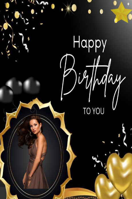 A joyful black poster Template | PosterMyWall