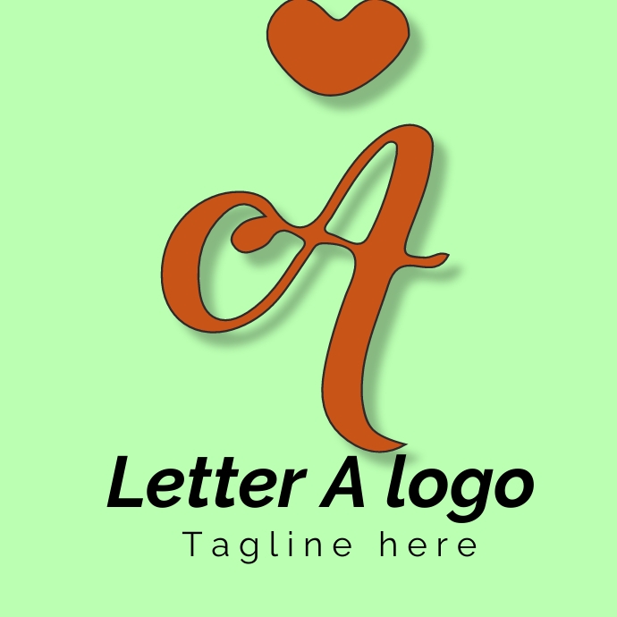 A Letter logo Template | PosterMyWall