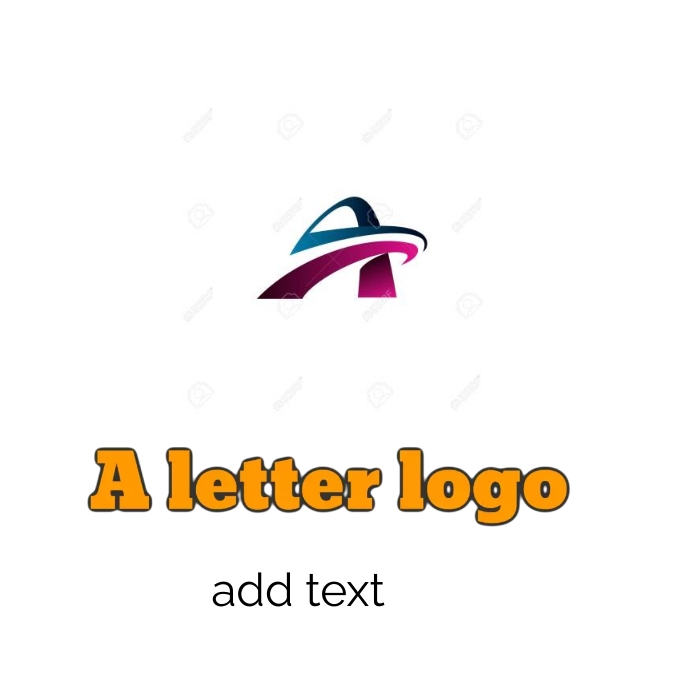 A letter logo design template. | PosterMyWall
