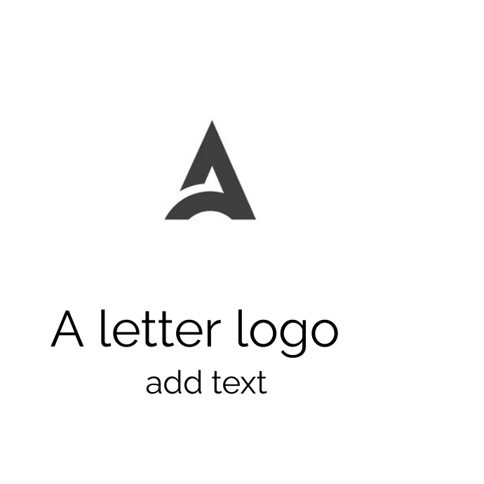 Copy of A letter logo design template. | PosterMyWall