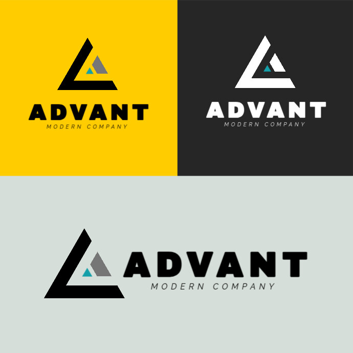 A letter modern logo template and variations | PosterMyWall