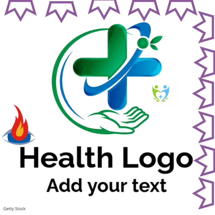A logo Health logo design Templat | PosterMyWall