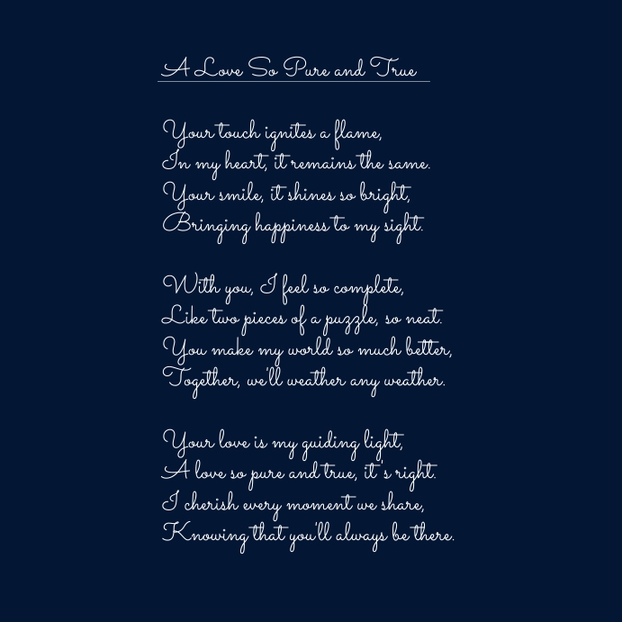 A love poem Template | PosterMyWall