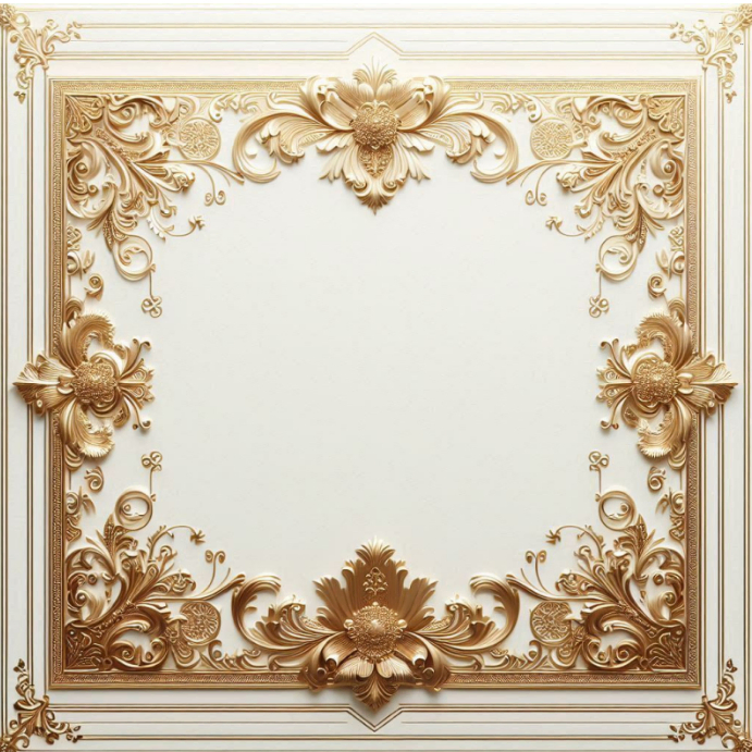 A luxurious wedding design template on a clean white background ...