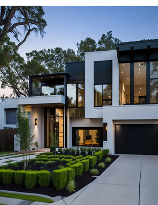 Modèle A modern House | PosterMyWall