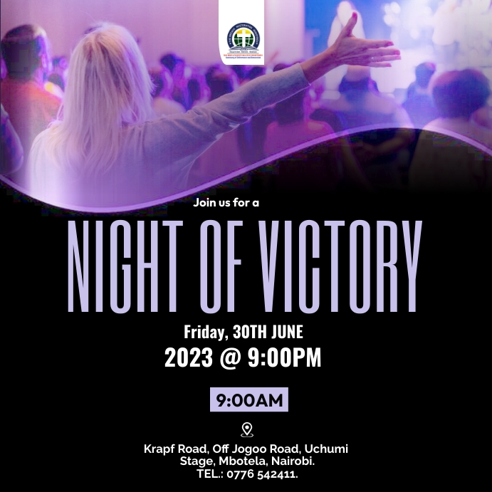 a night of victory Template | PosterMyWall