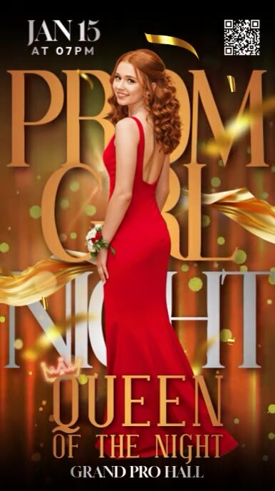 A Night to Remember: Prom 2025 Template | PosterMyWall