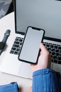 Phone mockup poster Template | PosterMyWall